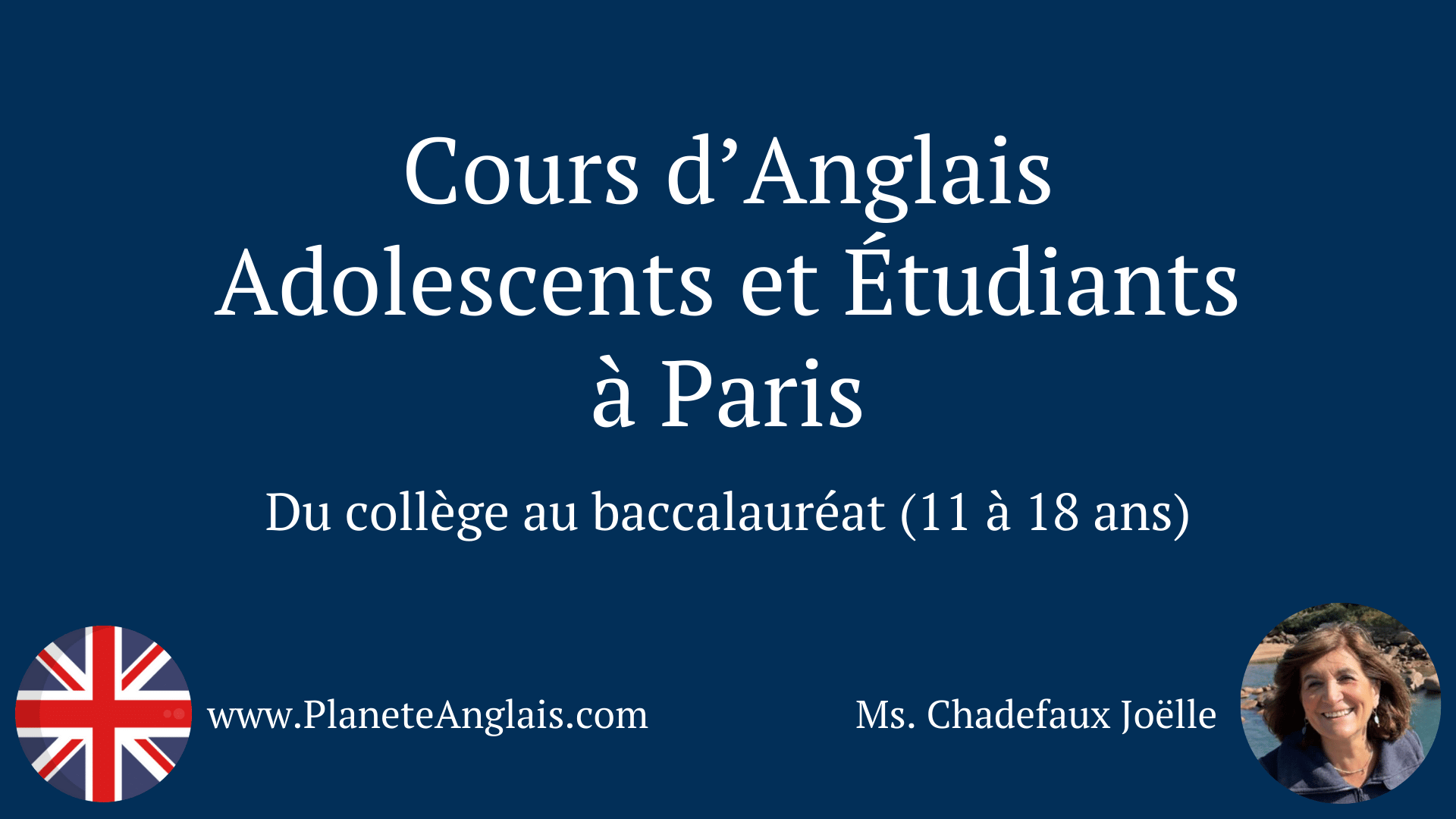 Cours d’anglais à Paris pour adolescents et étudiants - Planète Anglais